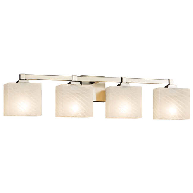 Fusion Regency Rectangle 4Lt Bathroom Vanity Light by Justice Design ...