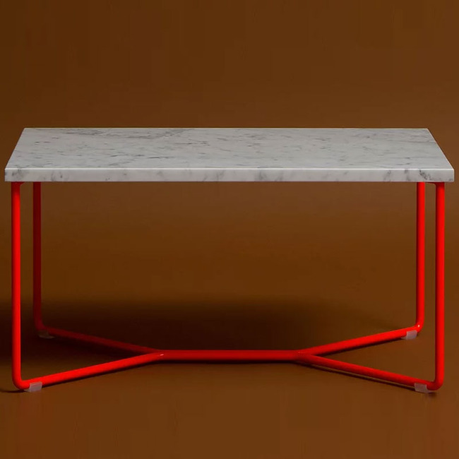 Poi Stone Low Side Table by Victor Foxtrot | POI-TABLE-SING-MAR-WT/NO ...