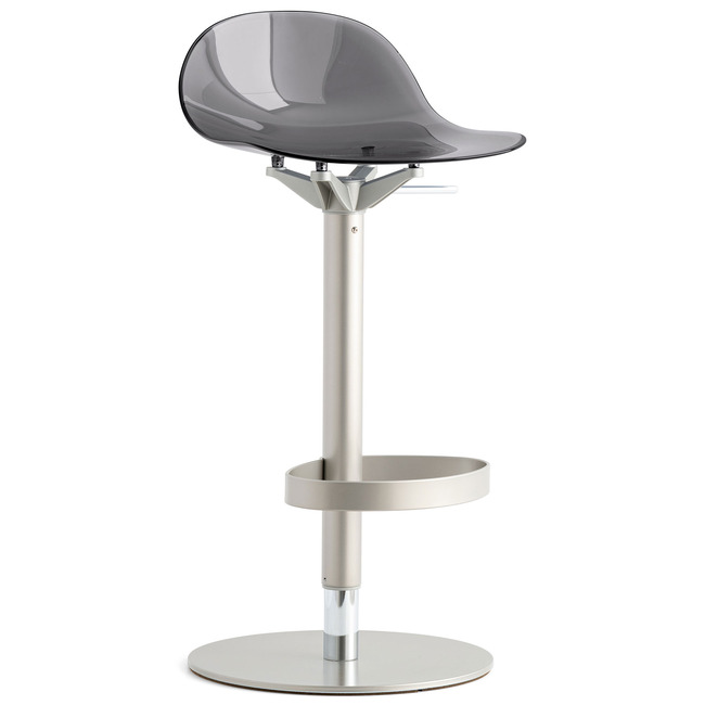 Academy Adjustable Transparent Bar Stool by Connubia ...