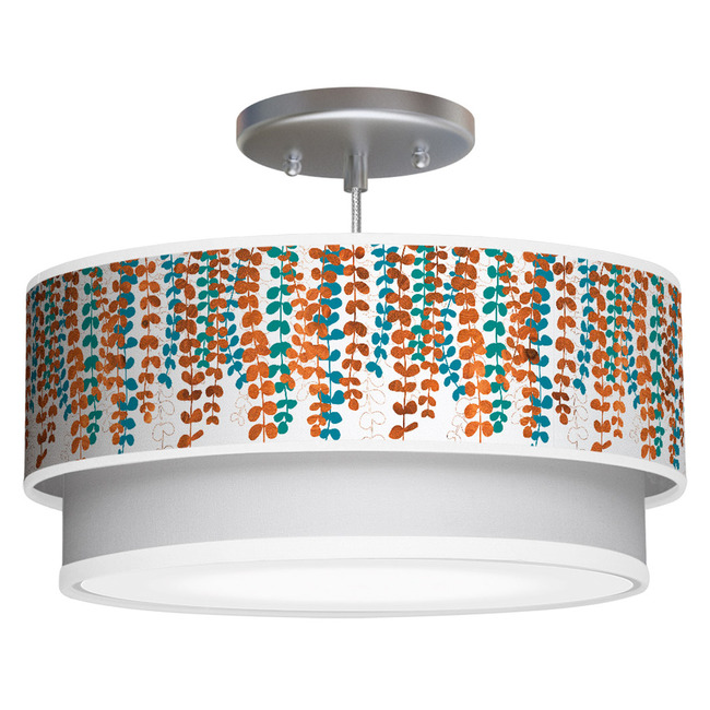 Vine Double Tiered Pendant by Jef Designs | jd_Vine_Blue_Luther30 ...