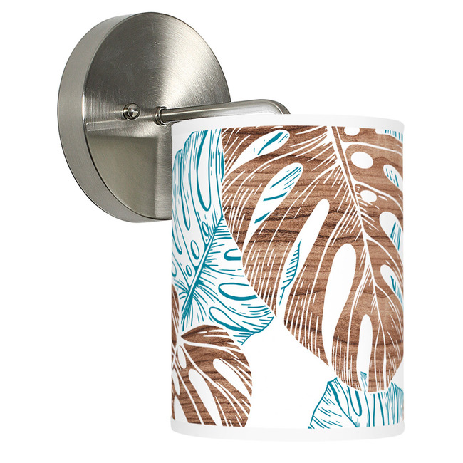 Monstera Hanging Wall Sconce by Jef Designs | jd_Monstera_Blue_Vic ...