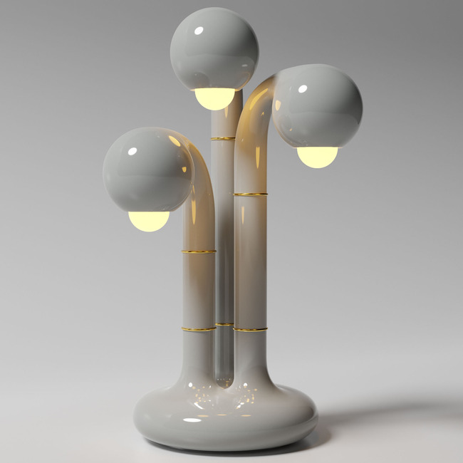Entler Three Globe Table Lamp by Entler Studio | TL3G_24_GGY | ENT1196003