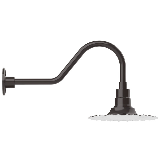 Radial Gooseneck Outdoor Wall Light by Montclair Light Works | GNB158 ...