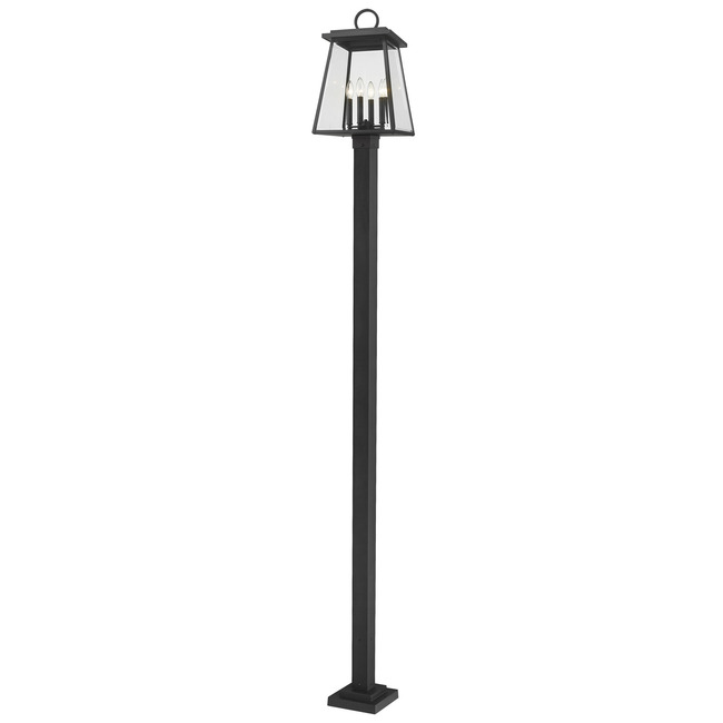 Broughton Outdoor Post Light with Square Post/Stepped Base by Z-Lite ...