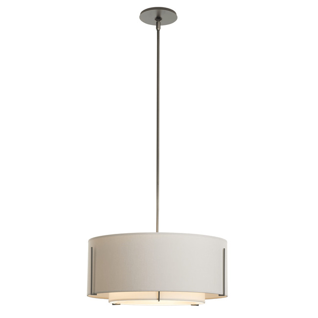 Exos Round Double Shade Pendant by Hubbardton Forge | 139605-6302 ...