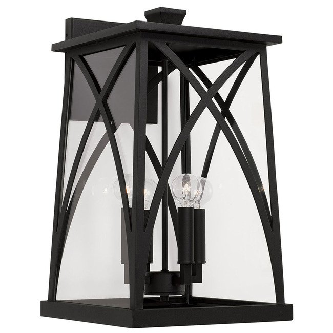 Marshall Outdoor Wall Lantern by Capital Lighting | 946541BK | CPT1245427