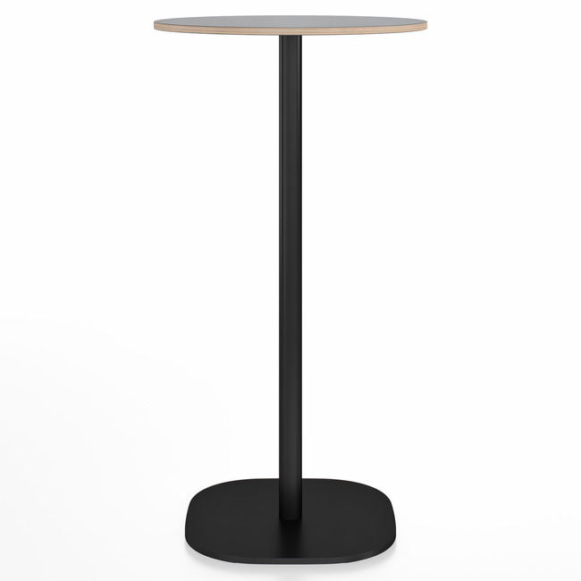 2 Inch Flat Base Bar Round Table by Emeco | 2INCHBTRD24FLGDARKPC ...