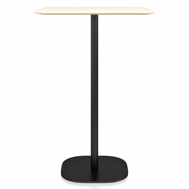 2 Inch Flat Base Bar Square Table by Emeco | 2INCHBTSQ30FACCDARKPC ...