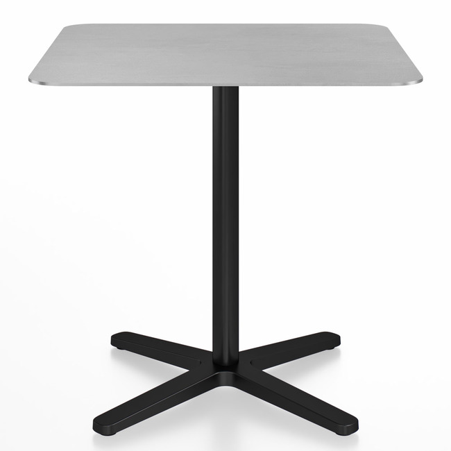 2 Inch X Base Square Cafe Table by Emeco | 2INCHCTSQ30XALUDARKPC ...