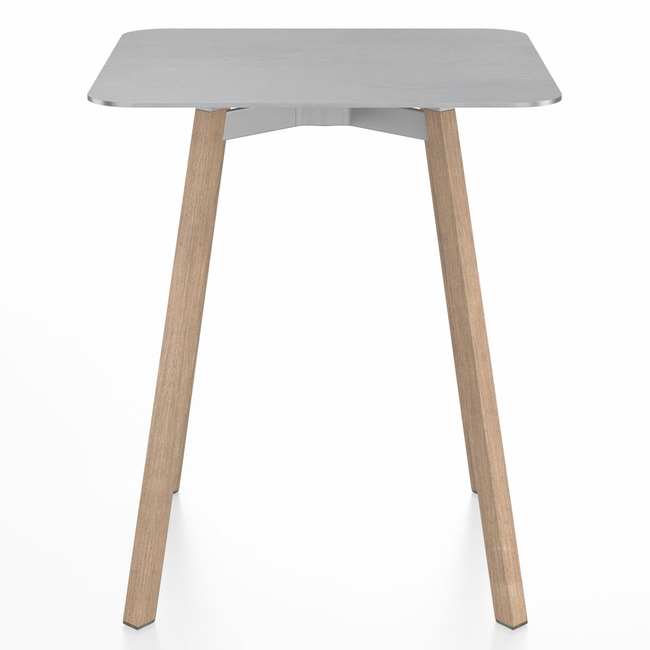 SU Square Cafe Table by Emeco | SUTSQ24ALUWOOD | EMC1260186