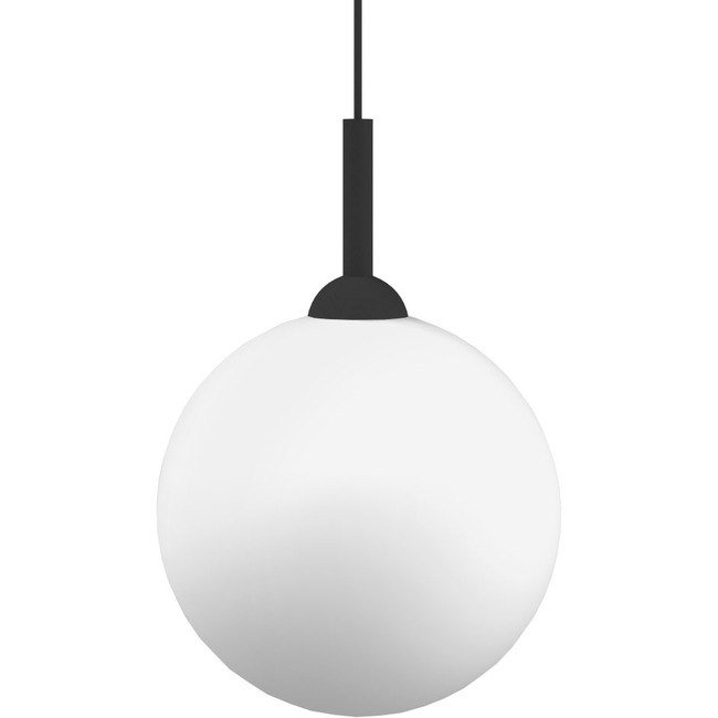 White Glass Globe Pendant by Blackjack Lighting | SPGGLWH05BL30K3WSP5 ...