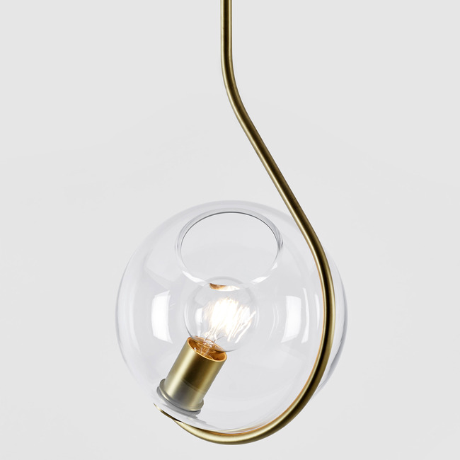 Fiddlehead Pendant by Roll & Hill | FIDP-BRA-CL-120 | RNH1277150