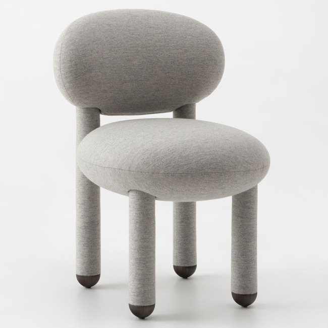 Flock Upholstered Chair by Noom Home | FLOCK-CS1-BRA-ZERO12 | NMH1279853