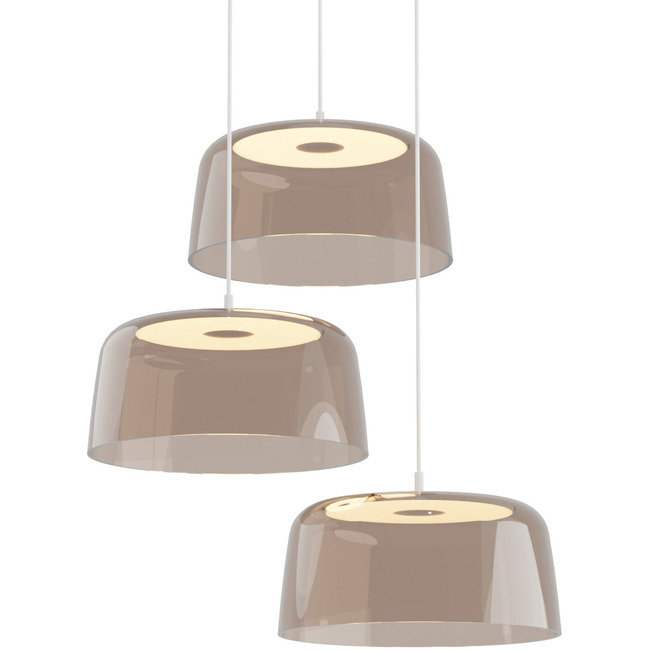 Yurei 3-Light Pendant / Ceiling Light by Koncept Lighting | YUP-C3-SW ...