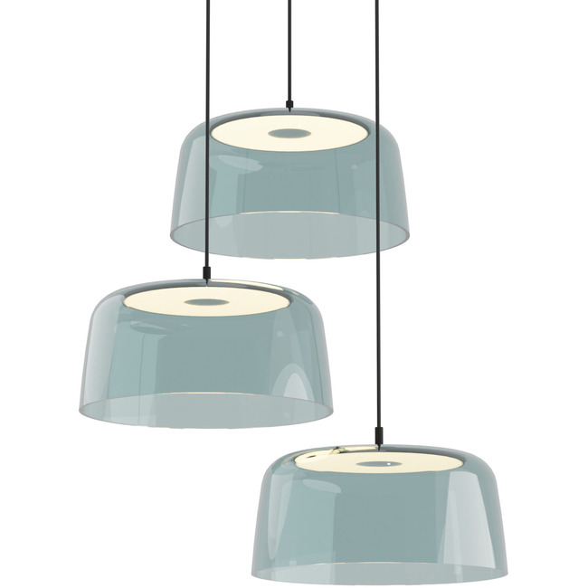 Yurei 3-Light Pendant / Ceiling Light by Koncept Lighting | YUP-C3-SW ...