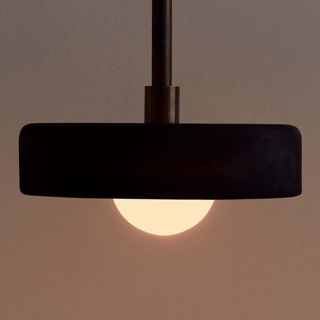 Ceramic Disc Outdoor Pendant by In Common With | CD-100455-W | ICW1300073
