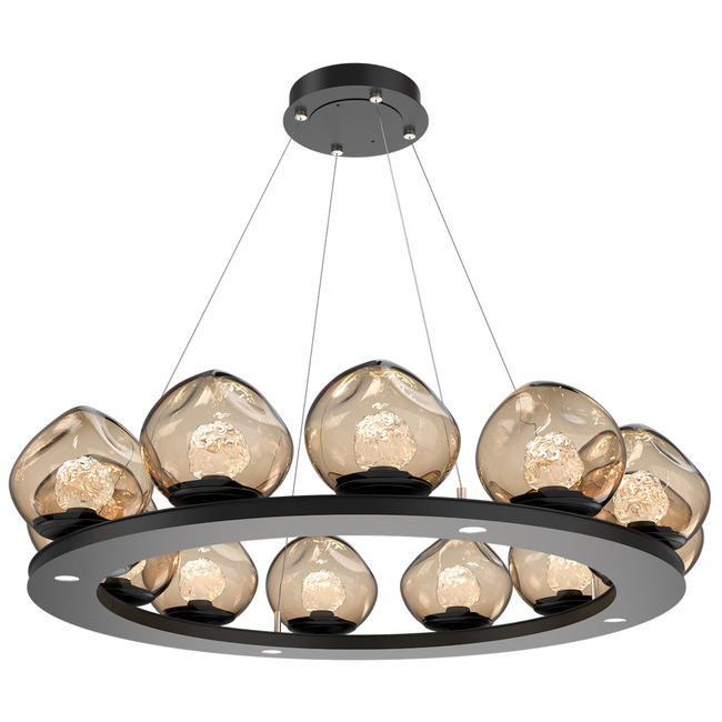 Luna Ring Chandelier by Hammerton Studio | CHB0095-0C-MB-FB-CA1-L3 ...