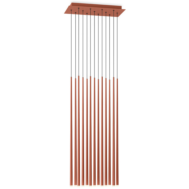 Slim Rectangular Multi Light Pendant by Vibia | 0937-37/12 | VIB1313245