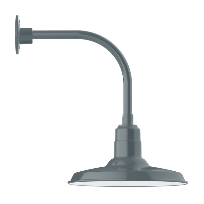 Warehouse Drop Curved Arm Outdoor Wall Light by Montclair Light Works ...