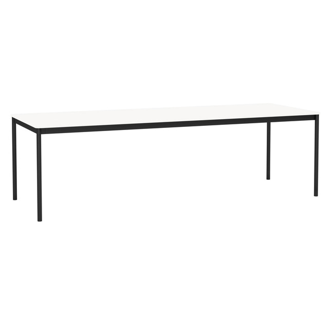 Base Dining Table by Muuto | MBTR993629LNBLCKWHITWHIT | MUU1351316