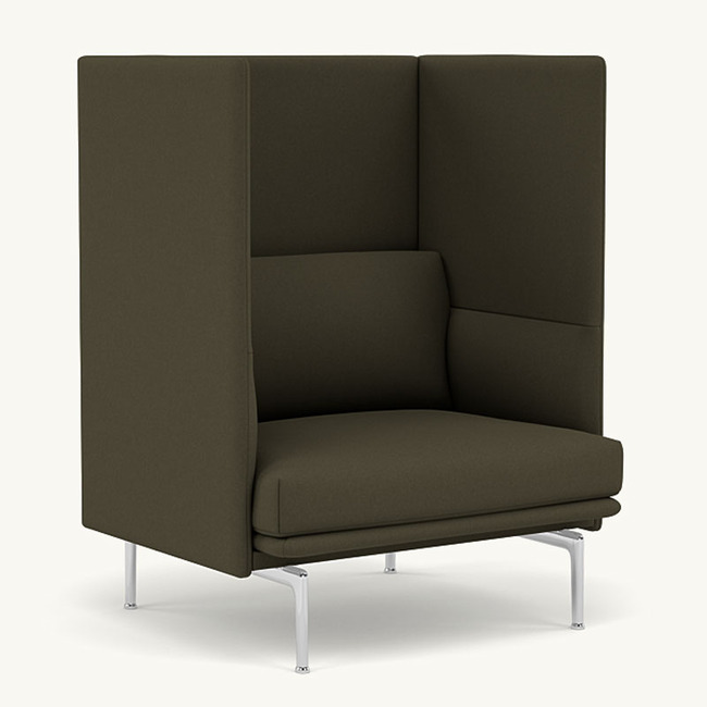 Outline Highback Sofa by Muuto | MOUTHBSF116-ALU-M150984 | MUU1351358