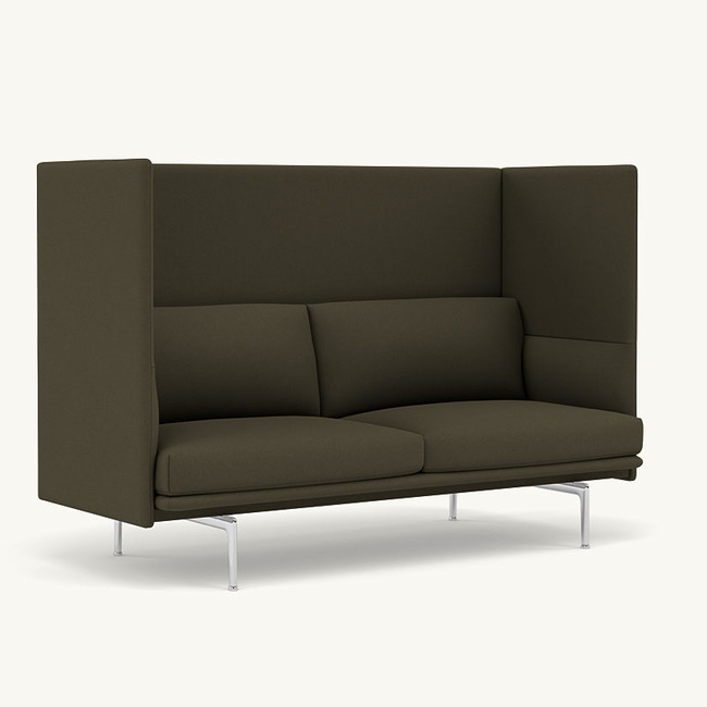Outline Highback Sofa by Muuto | MOUTHBSF216-ALU-M150984 | MUU1351359