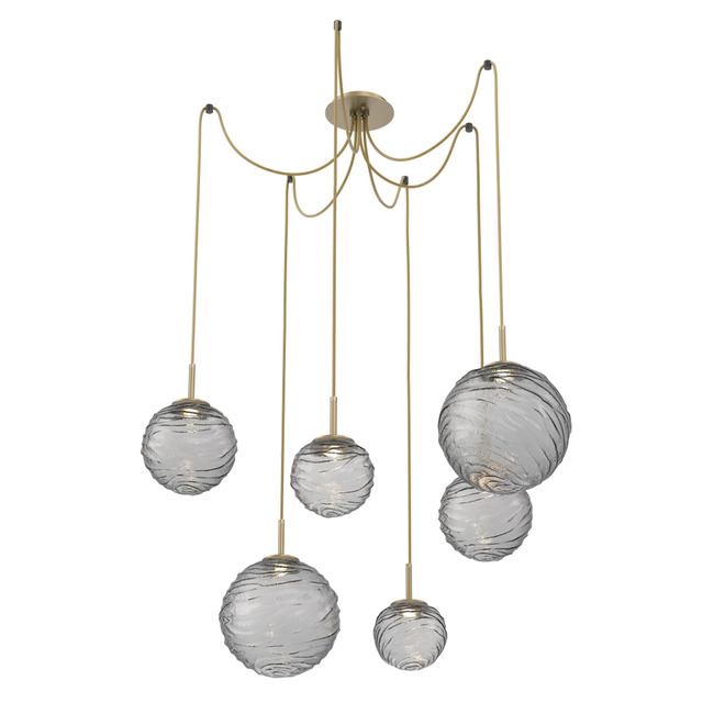 Gaia Swag Multi Light Pendant by Hammerton Studio | SCB0092-06-GB-S-C01 ...