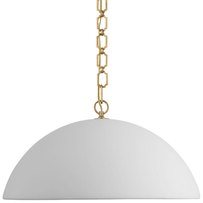 Elliot Wide Dome Pendant by Visual Comfort Signature | SK 5354WHT ...