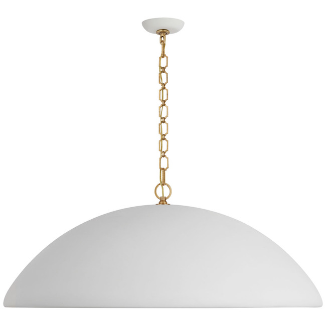 Elliot Wide Dome Pendant by Visual Comfort Signature | SK 5357WHT ...