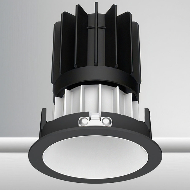 Luca 2.7 inch Round Static White Fixed Downlight With Trim by PureEdge Lighting | L27-SP-24K ...