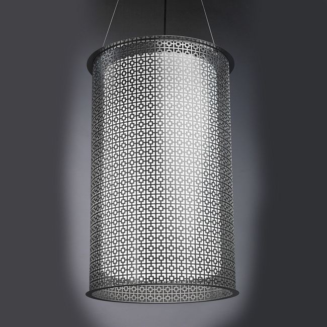 Clarus Round Shade Geometric Cutout Pendant by UltraLights | 14306-A1 ...