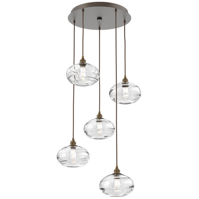 Coppa Round Multi Light Pendant by Hammerton Studio | CHB0036-05-MB-OC ...