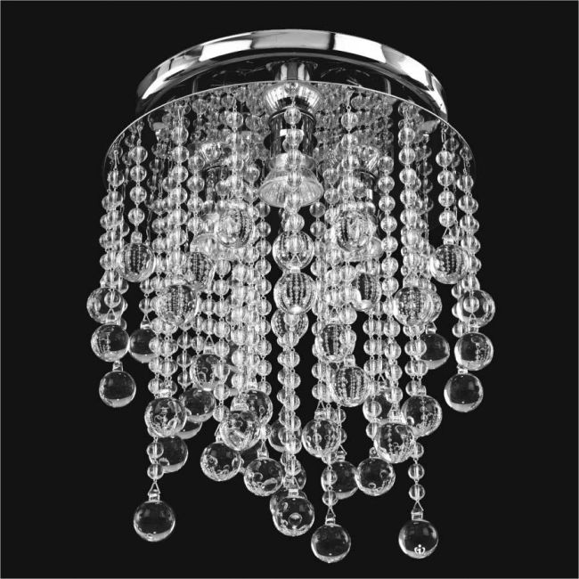 Crystal Rain Ceiling Light Fixture by Glow Lighting | 566BC3LSP-7C