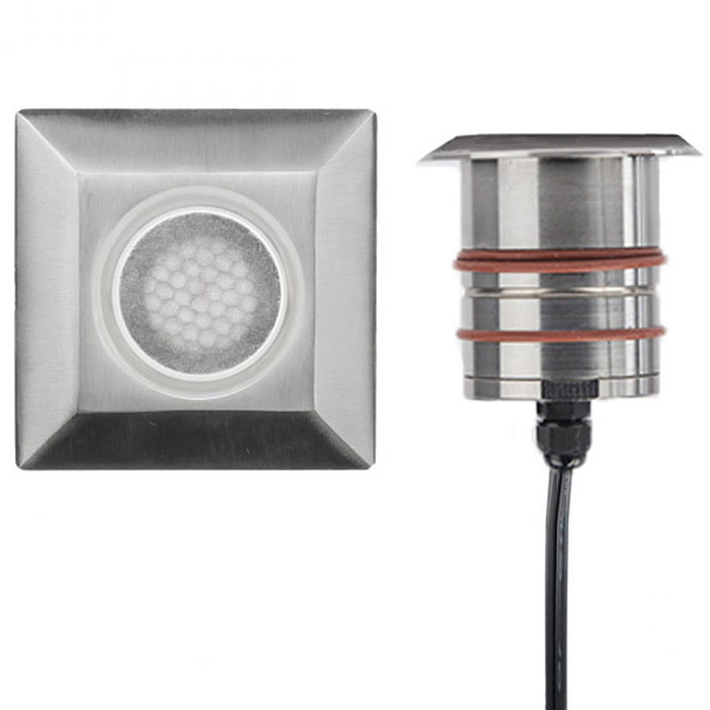 Square 2 Inch Recessed In-Ground Light 12V by WAC Lighting | 2052-30SS ...