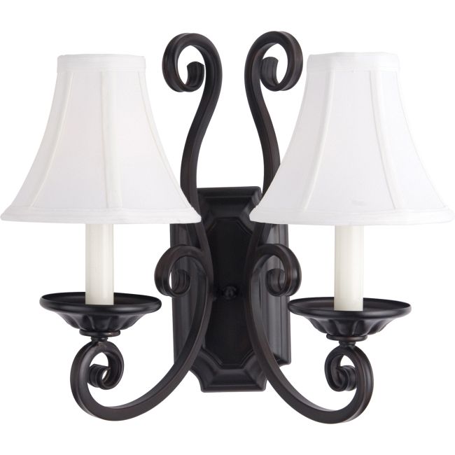 Manor Shade Wall Light by Maxim Lighting | 12218OI/SHD123