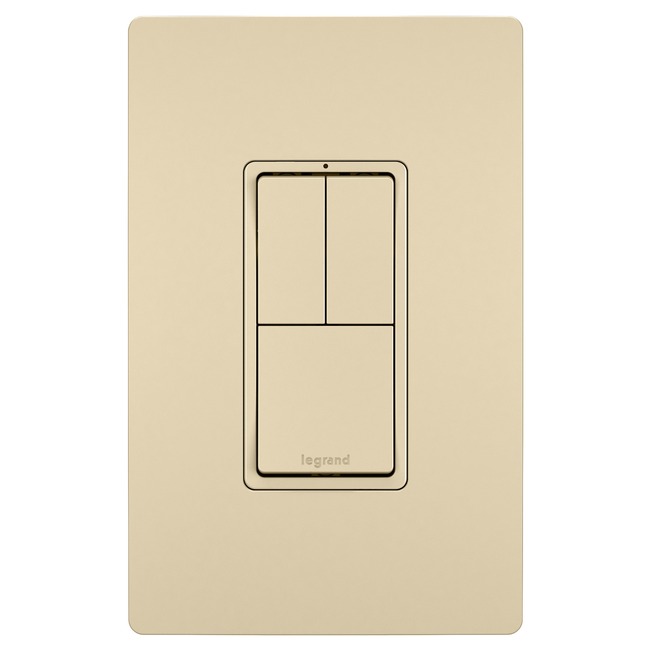 3-Module with Single Pole and 3-Way Switches by Legrand Radiant ...