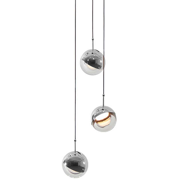 Dora Round Multi Light Pendant by Seed Design | SLD-1010P3-CRM | SEE570477