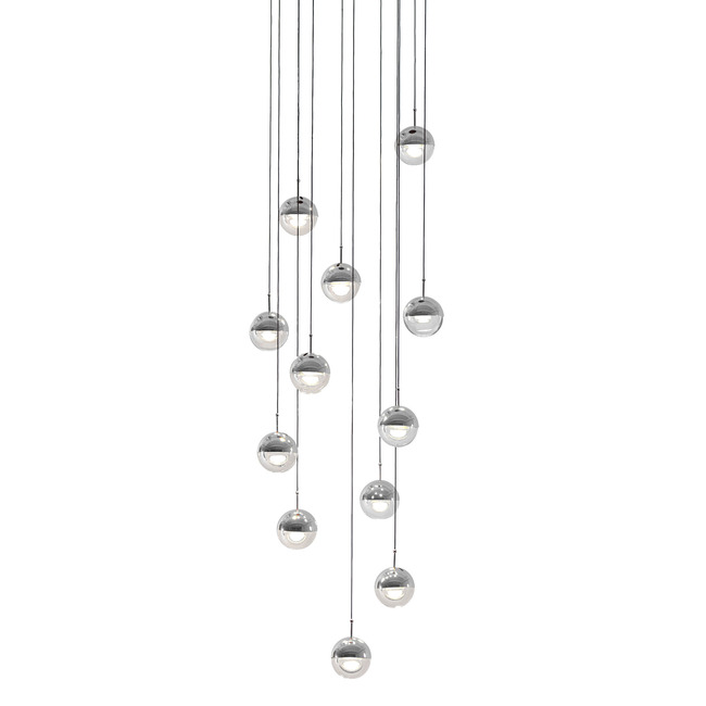 Dora Round Multi Light Pendant by Seed Design | SLD-1010P12-CRM | SEE570479