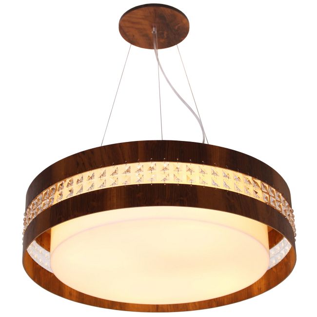 Line Round Crystal Border Pendant by Accord Iluminacao | LC-AC-1103C-18
