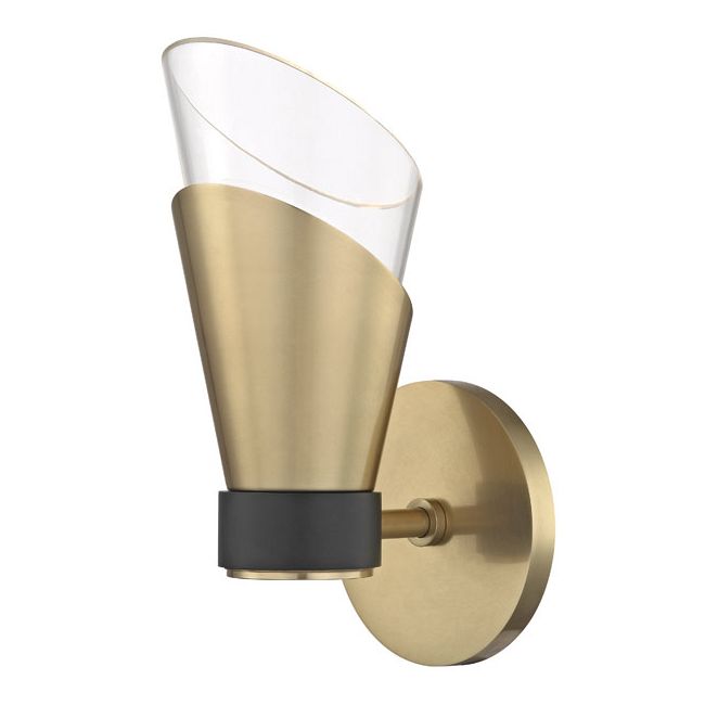 Angie Wall Light by Mitzi | H130101-AGB/BK | MTZ579323