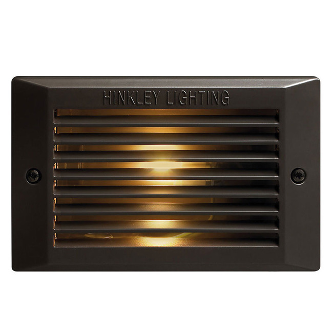120V Louvered Step Light by Hinkley Lighting | 58025BZ | HIN58116