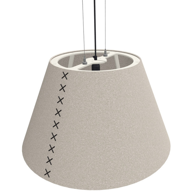 BuzziShade Pendant by BuzziSpace | BZSHADE-M-WH-63-BK-78 | BZZ593120