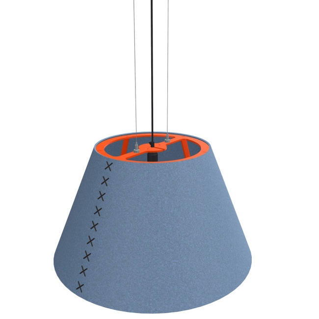 BuzziShade Pendant by BuzziSpace | BZSHADE-L-FO-58-BK-78 | BZZ593342