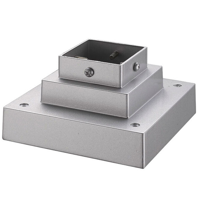 Outdoor Pier Mount Square Stepped Base Accessory by Z-Lite | SQPM-SL ...