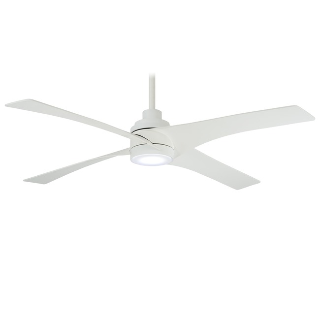 Swept Ceiling Fan with Light by Minka Aire | F543L-WHF | MKA613057