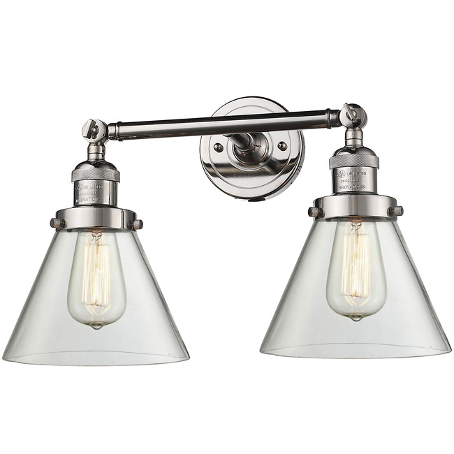 Large Cone Bathroom Vanity Light by Innovations Lighting | 208-PN-G42 ...