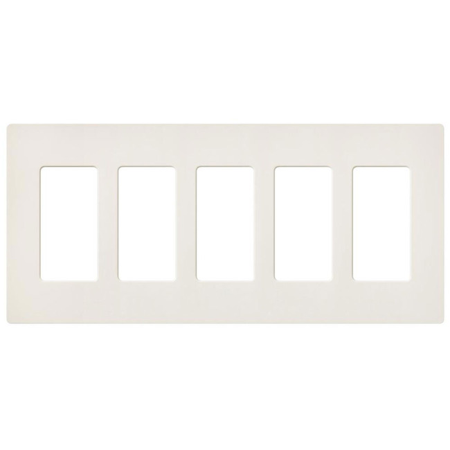 Claro Designer Style 5 Gang Wall Plate by Lutron | sc-5-bi