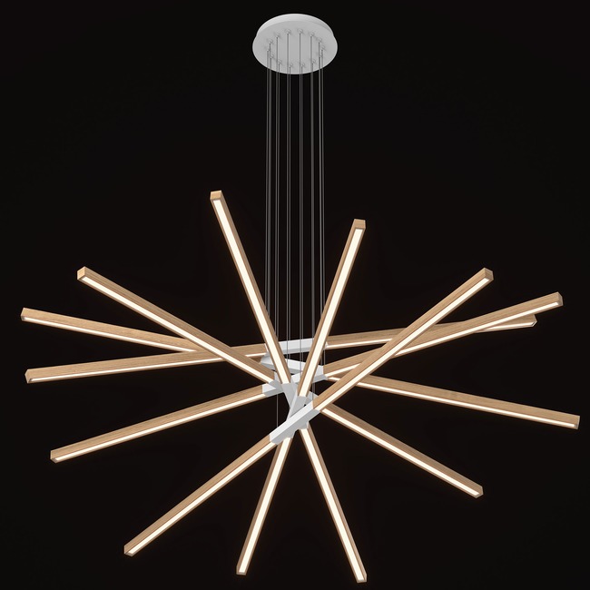 Pix Sticks Tie Stix Wood Suspension with Power by PureEdge Lighting ...