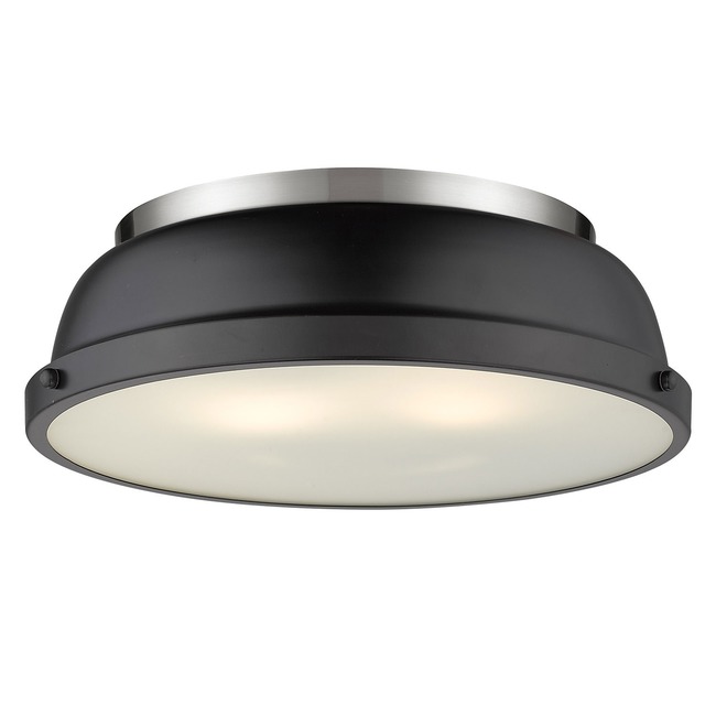 Duncan Ceiling Light Fixture by Golden Lighting | 3602-14 PW-BLK ...