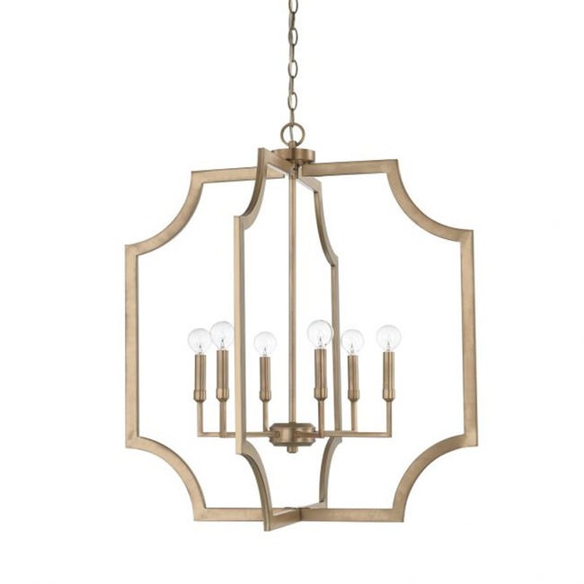 Lobed Square Foyer Pendant by Capital Lighting | 526161AD | CPT853575
